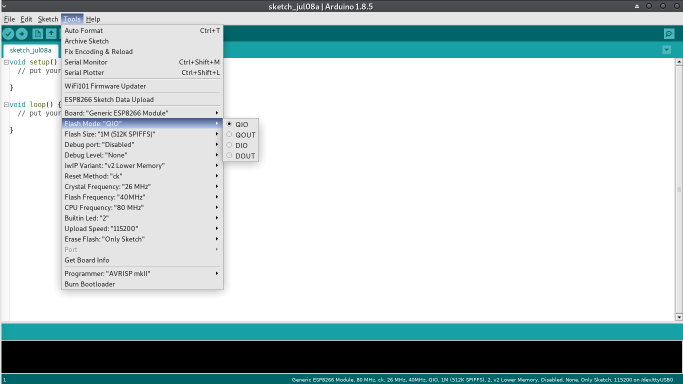 Programming The Esp 01 Using Arduino Ide Some Notes Circus Scientist